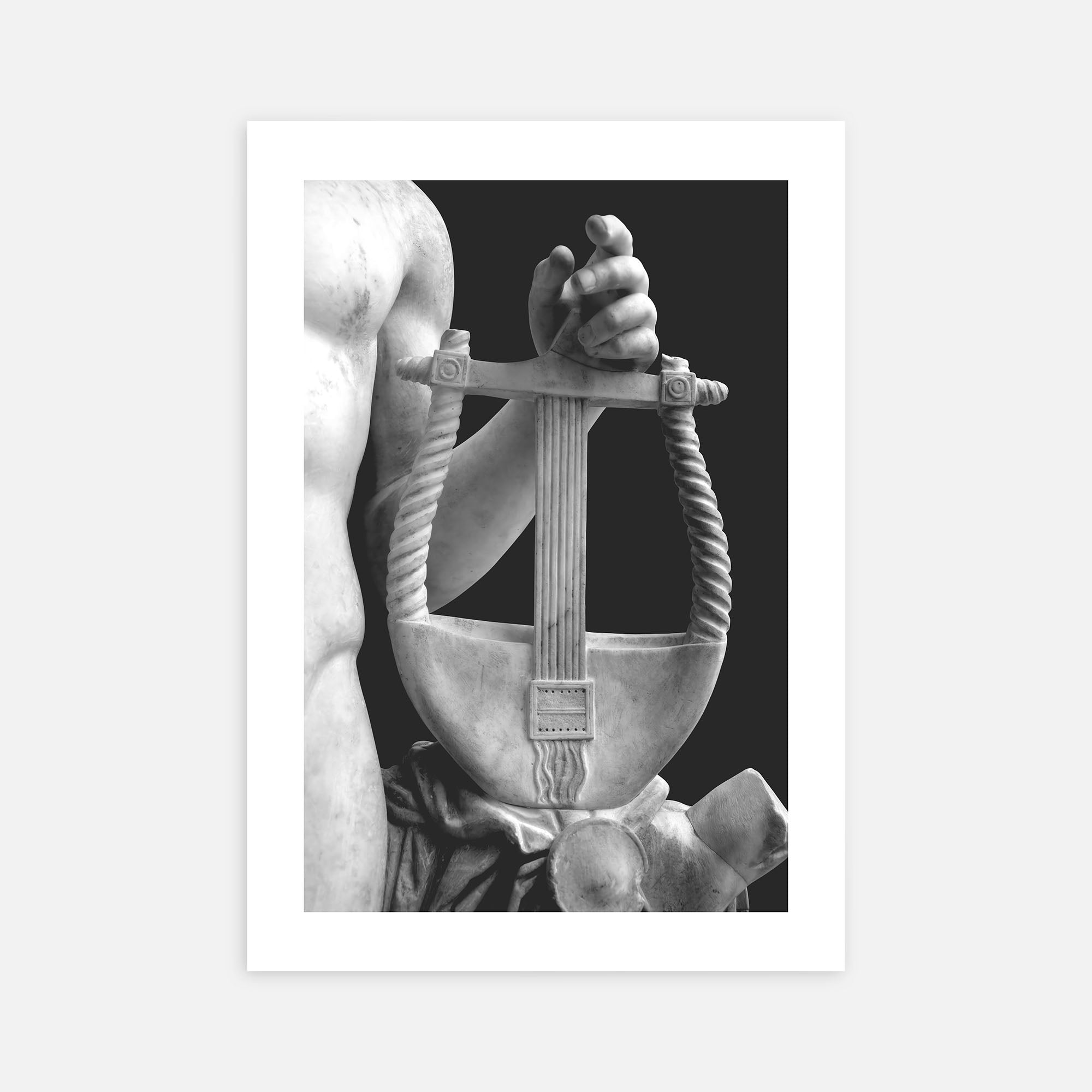 Apollo's Kithara | Black & White Fine Art Print – Modern Mythos Art