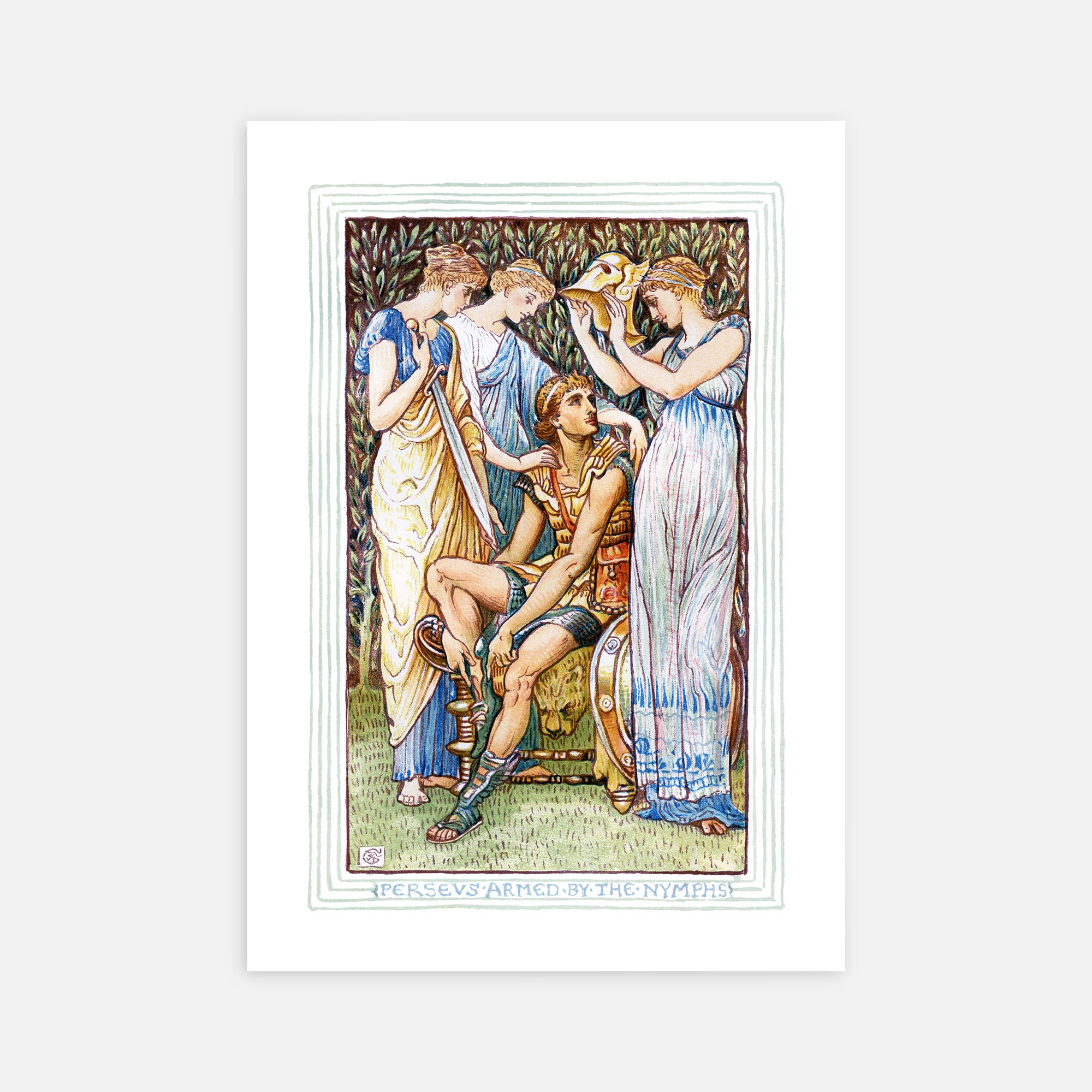 Perseus: Armed by Nymphs - Walter Crane – Modern Mythos Art